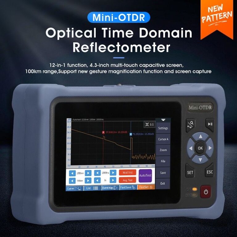 Touch Screen OTDR 12 Functions in 1 800U Optical Time Domain ...