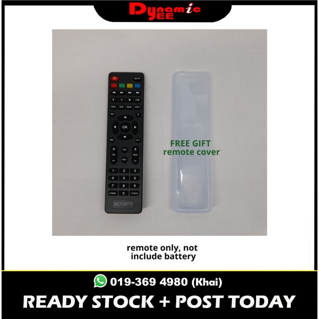 MYTV remote control (botato) remote TVRC101 | Dynamic EE Zone Sdn Bhd