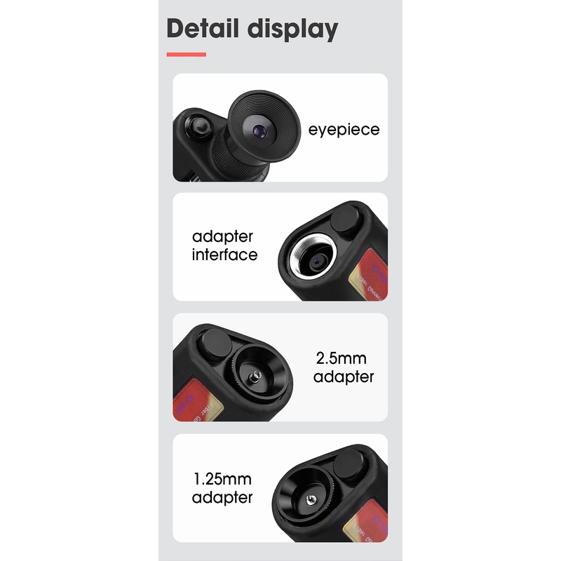 Handheld Optical Fiber End Face Magnifier 400X Multiples Fiber ...