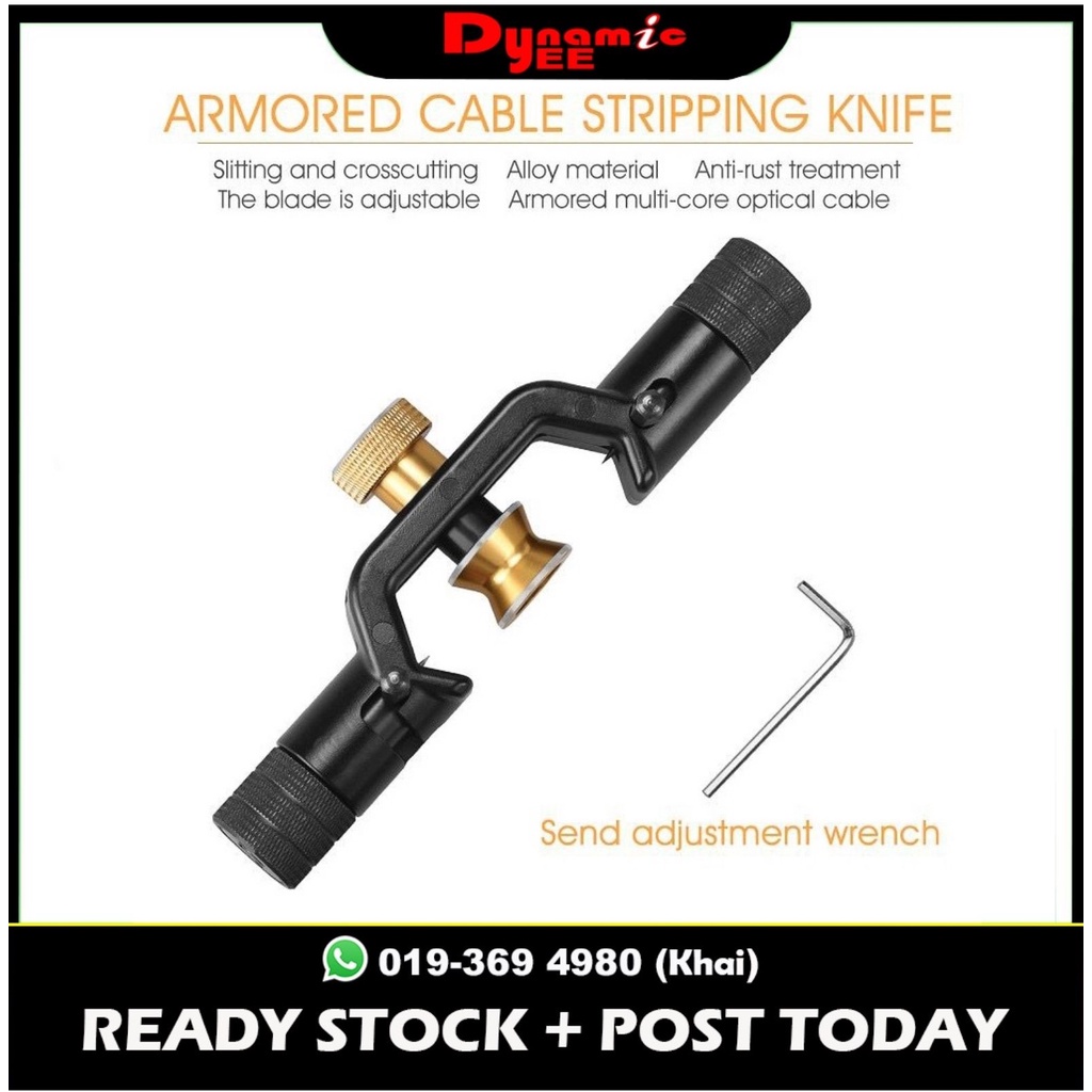 Armored Wire Stripper double head 8-28mm Optical Cable Slitter Fiber ...