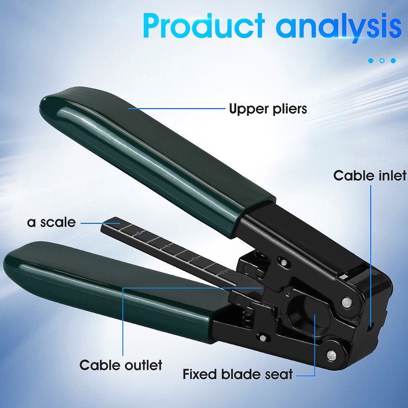 Stripper Pliers Wire Optical Cable Stripper Metal / Plastic Tool FTTH ...
