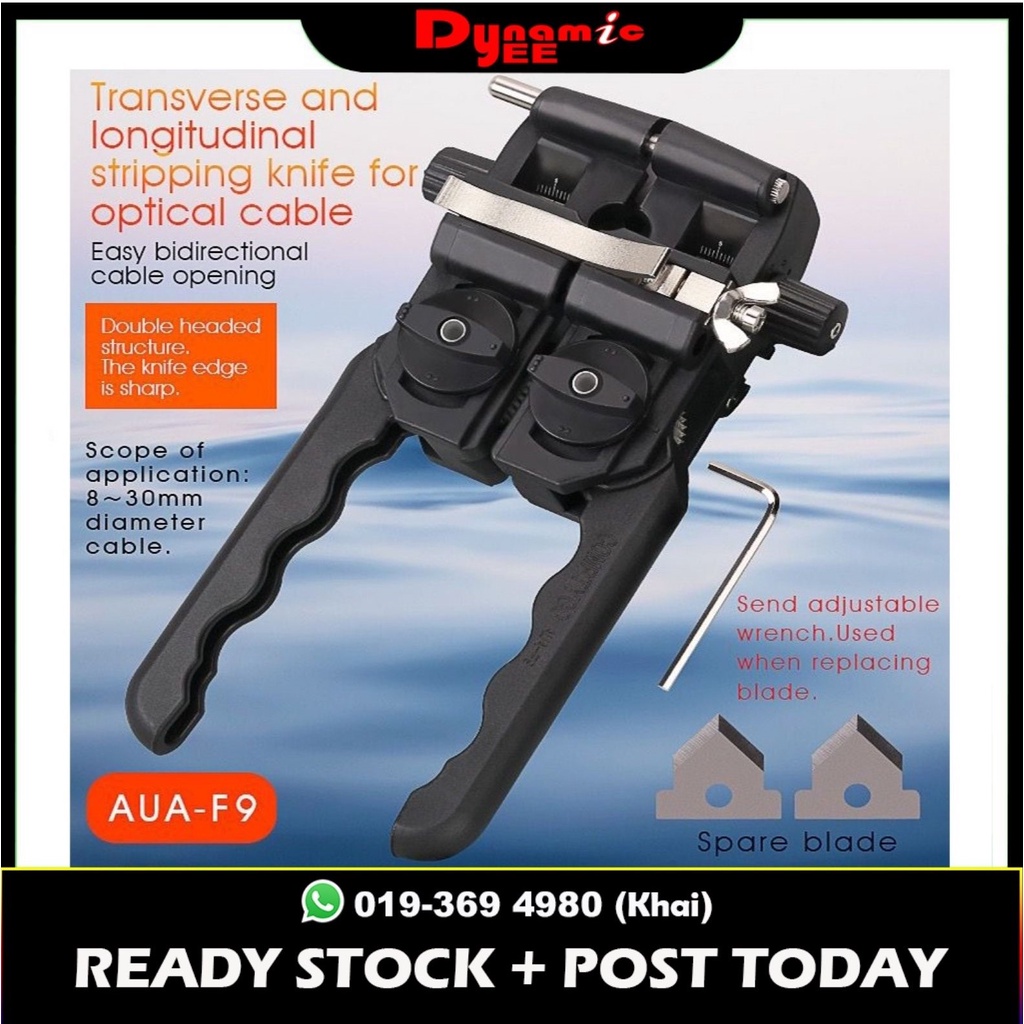 AUA-F9 Fiber Optic Stripper Longitudinal Cable Jacket Slitter Cable ...