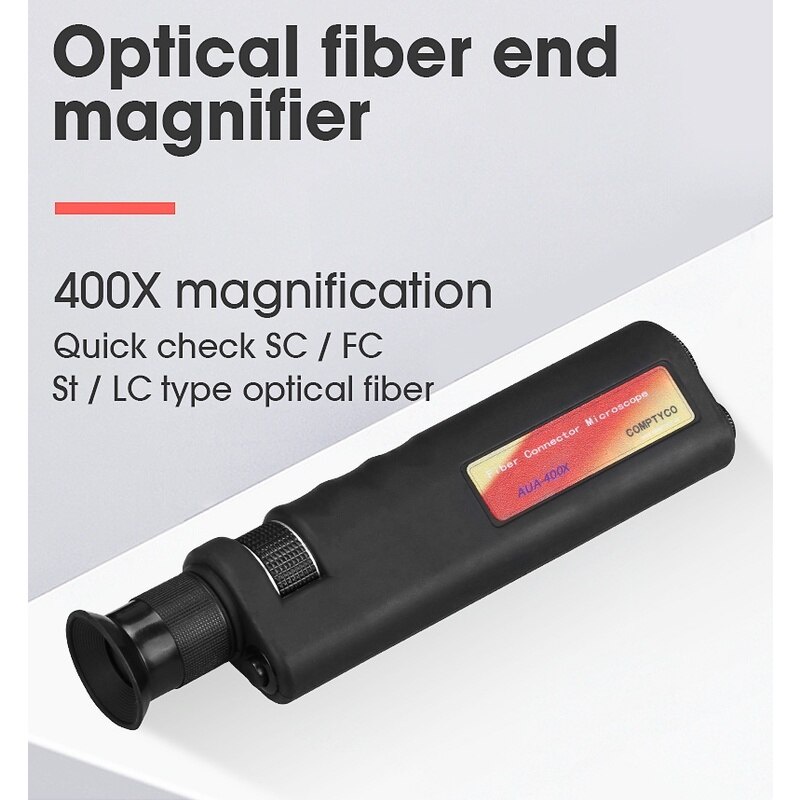 Handheld Optical Fiber End Face Magnifier 400X Multiples Fiber ...