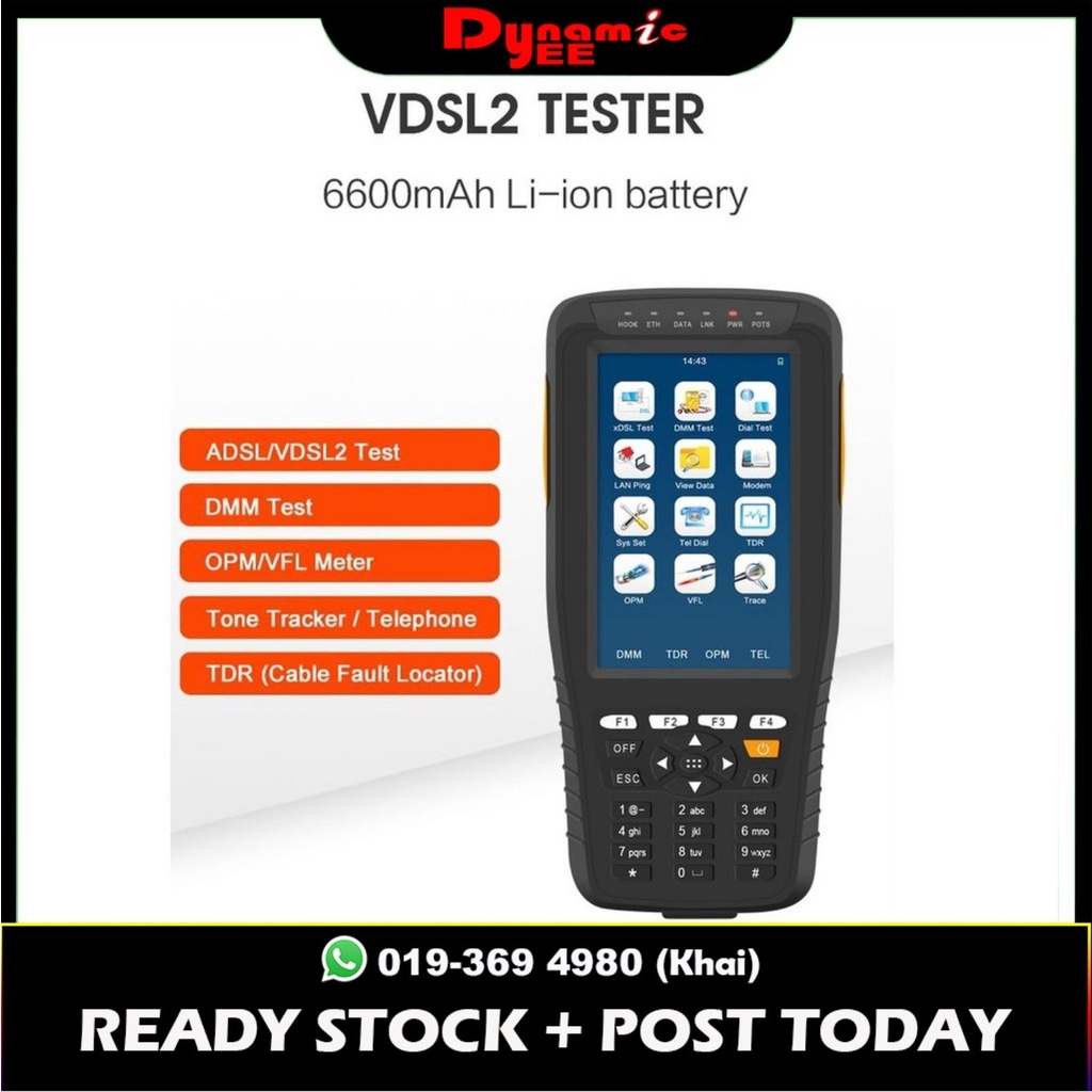 Original TM-600 VDSL Test Cable Tester (ADSL2+/VDSL2/OPM/ VFL/TDR ...