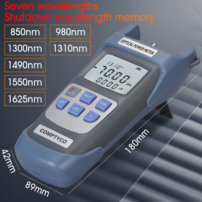 AUA-G710A Optical power meter 7 wavelength network cable tester FTTH ...