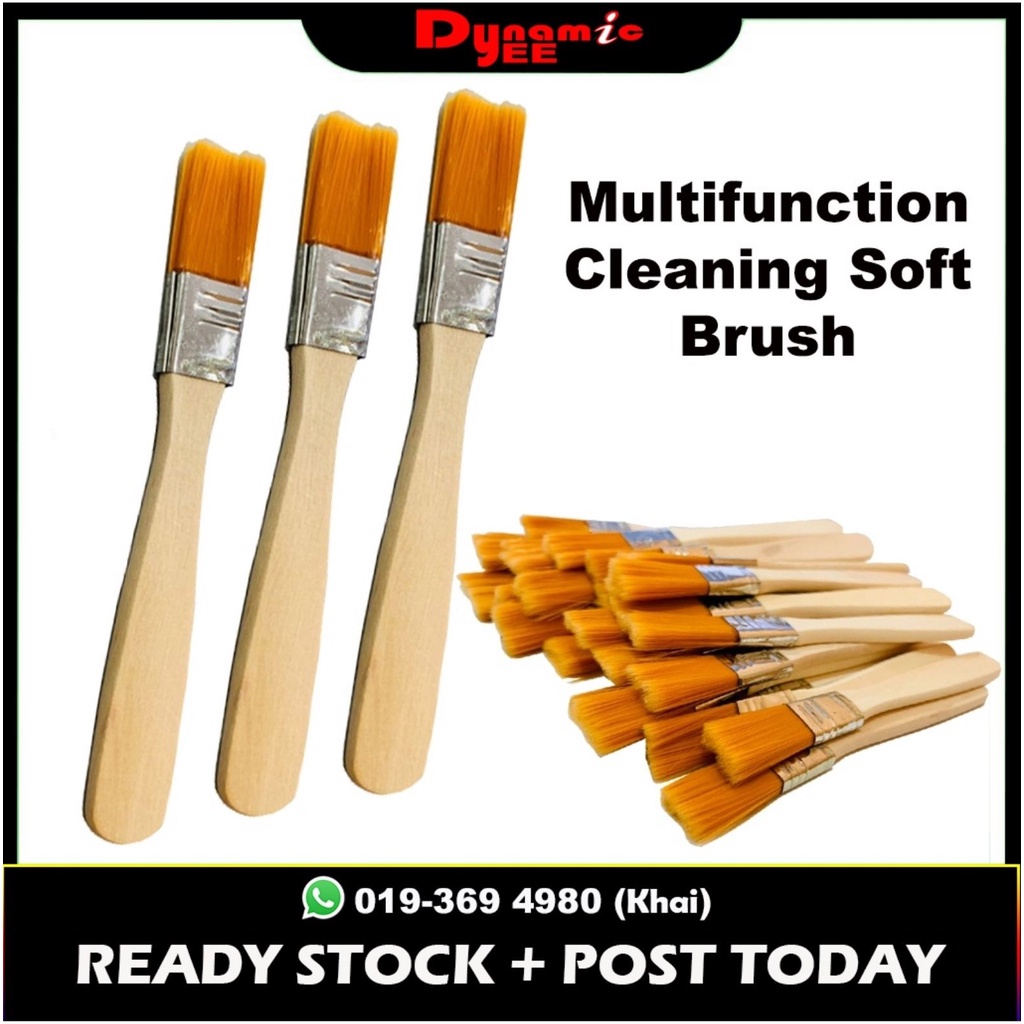 MULTIFUNCTION WOODEN SOFT NYLON BRUSH CARBON FIBER 13cm x 1cm SMB101 ...