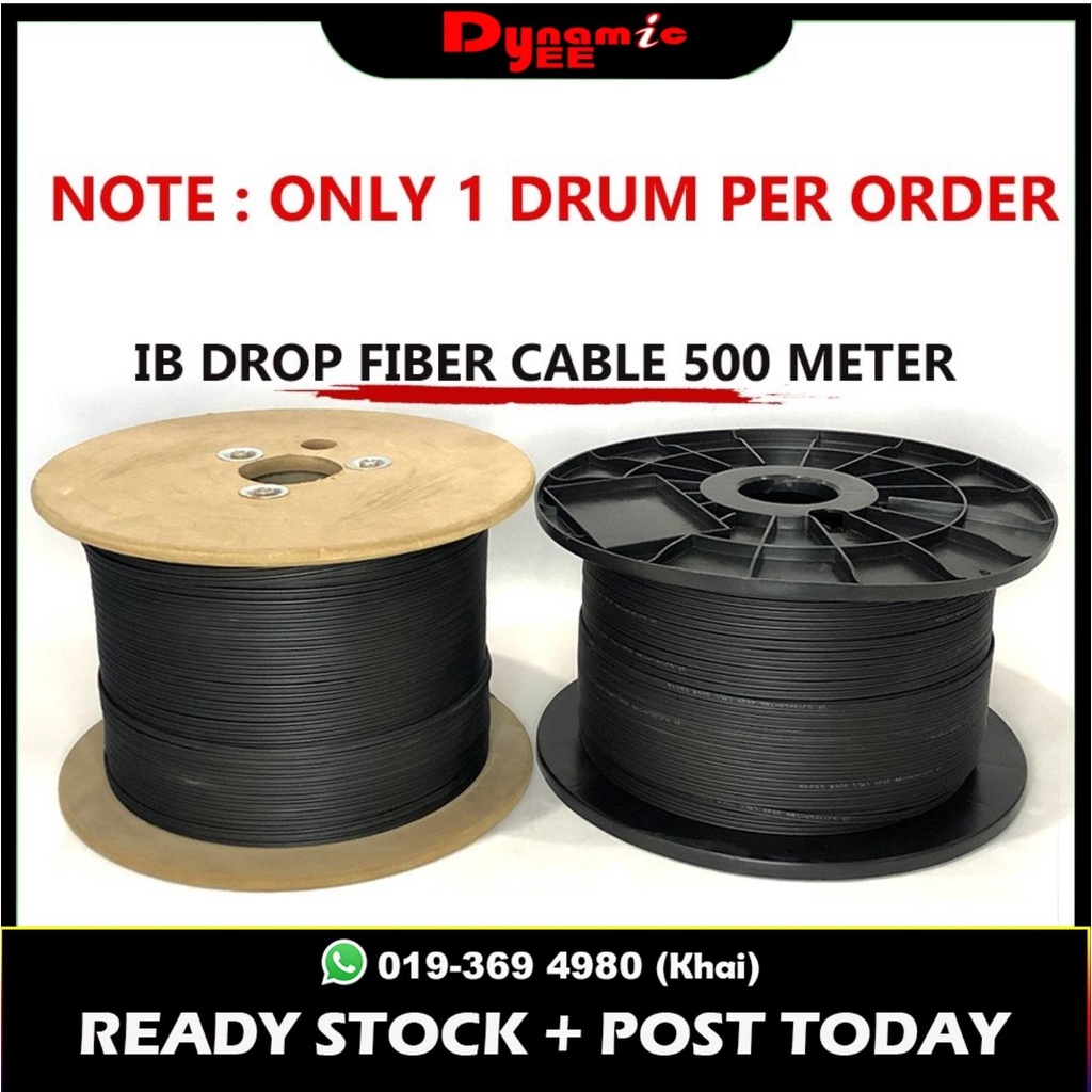 FTTH Outdoor IB Drop Fiber (KFRP Type ) Cable 1Core 500m GJYXFCH-1B6a2 ...