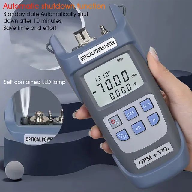 AUA-G710B Optical Power Meter with Visual Fault Locator optical fiber ...