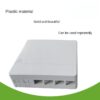 FWS Fiber Wall Socket 1/2/4/8 Ports FTTH Fiber Optic Terminal Box ...