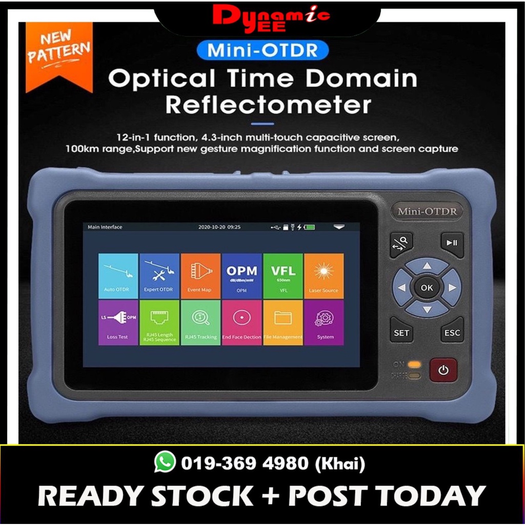 COMPTYCO Touch Screen OTDR 12 Functions in 1 AUA-800U Optical Time ...