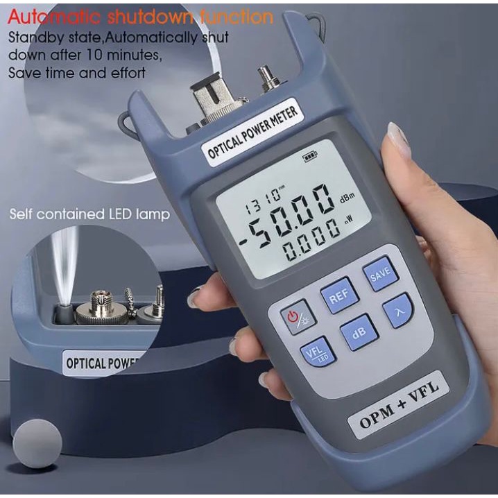 AUA-G510B Optical Power Meter with Visual Fault Locator optical fiber ...