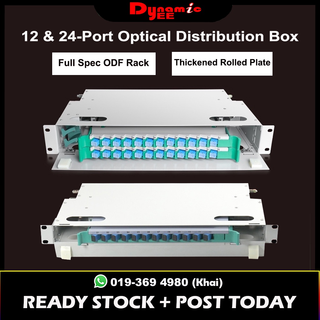 12/24 Core Full Spec Telecom-Grade Optical Distribution Frame ODF Rack ...