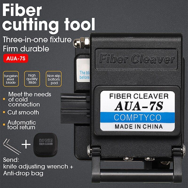 AUA-7S High Precision Fiber Cutter Rubber-Covered Cleaver CV601 ...