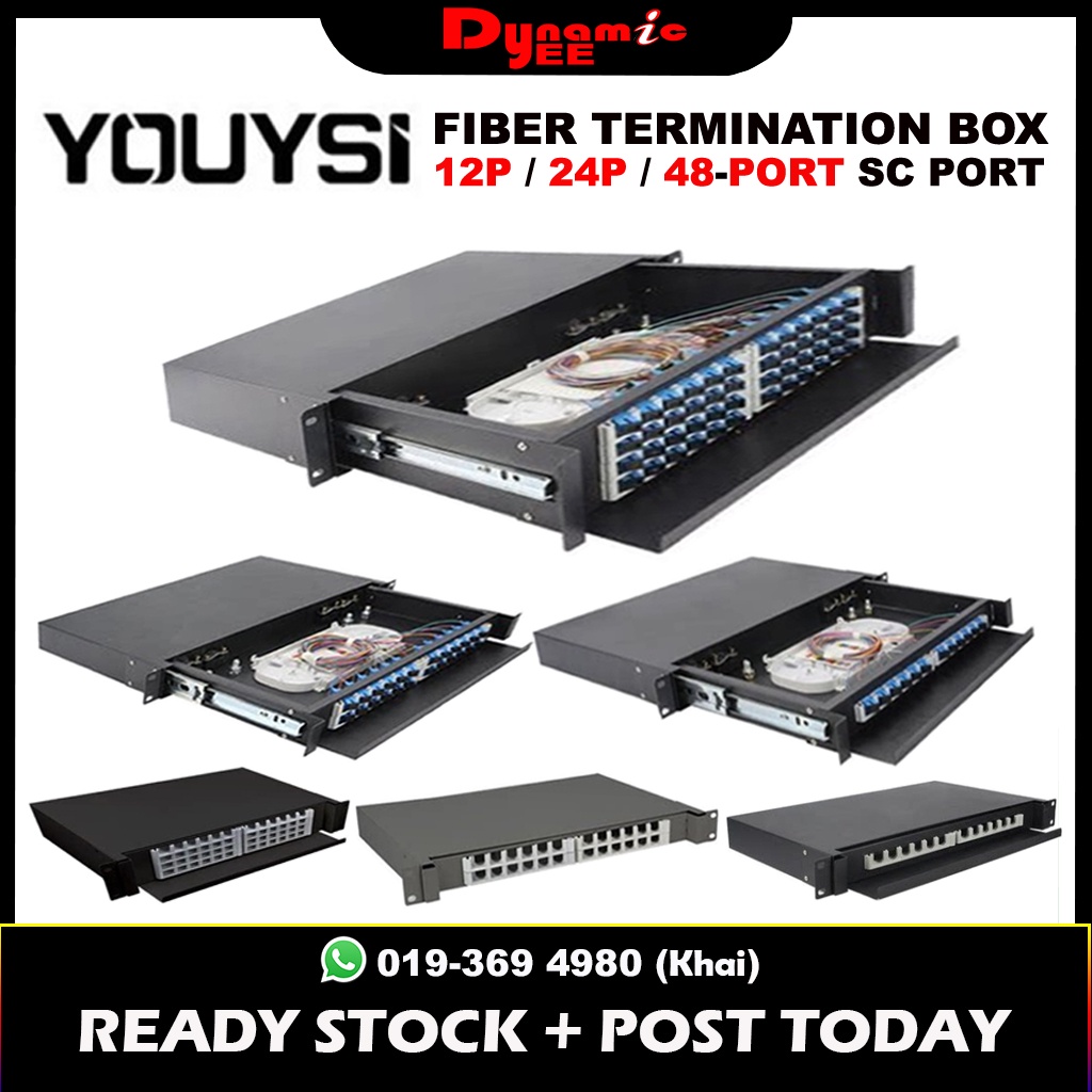 Telecom-Grade Drawer Type Fiber Optic Terminal Box 12/24/48 Core ...