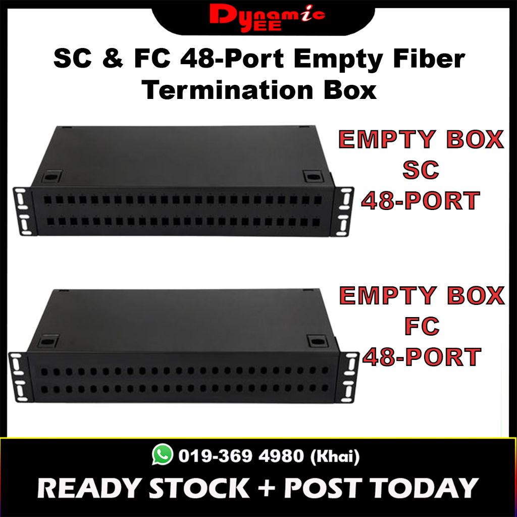 48-Port SC & FC Empty Optical Fiber Termination Box with Pigtail Flange ...