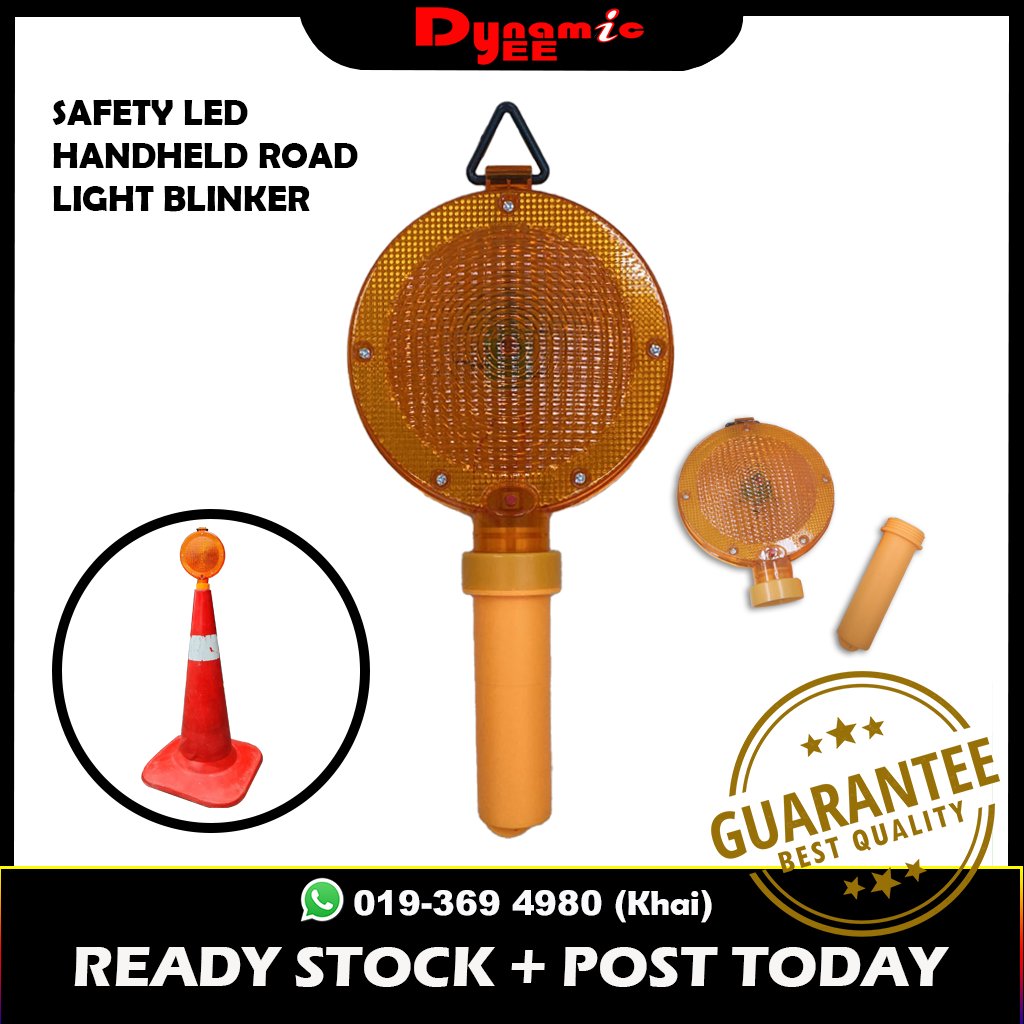 Safety LED Handheld Flat Type Road Light Blinker - LB201 | Dynamic EE ...