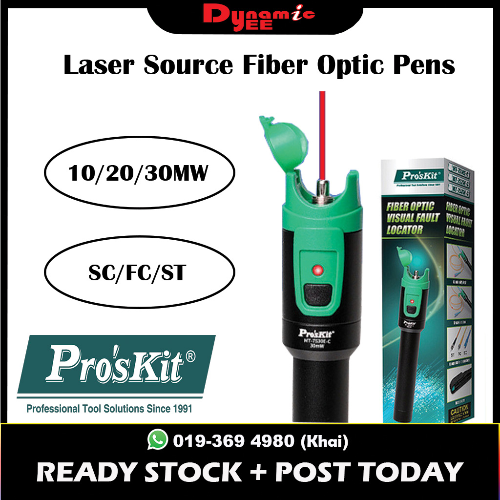 PRO’SKIT VFL Visual Fault Locator 10mW 20mW 30mW – Dynamic EE Zone Sdn Bhd
