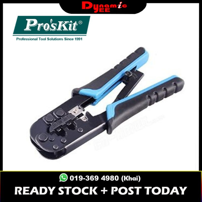PRO’SKIT 4P/6P/8P Telecom Crimping Tool UCP-376TX – Dynamic EE Zone Sdn Bhd