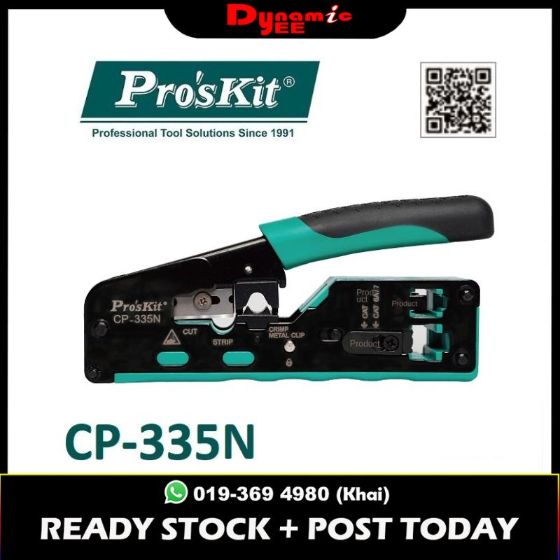 PRO’SKIT CAT7 Crimping Tools CP-335N – Dynamic EE Zone Sdn Bhd
