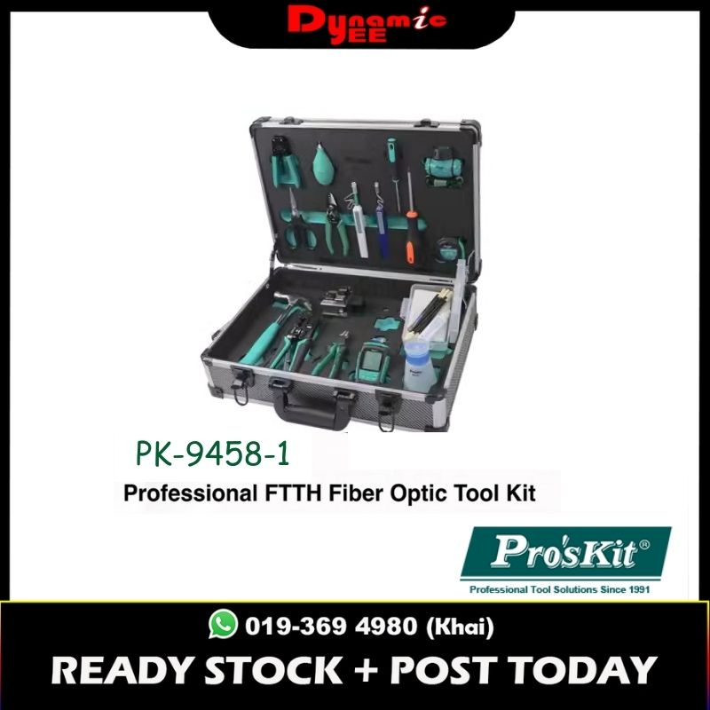 PRO’SKIT FIBER OPTIC TOOLS KIT 19 SET PK-9458-1 – Dynamic EE Zone Sdn Bhd