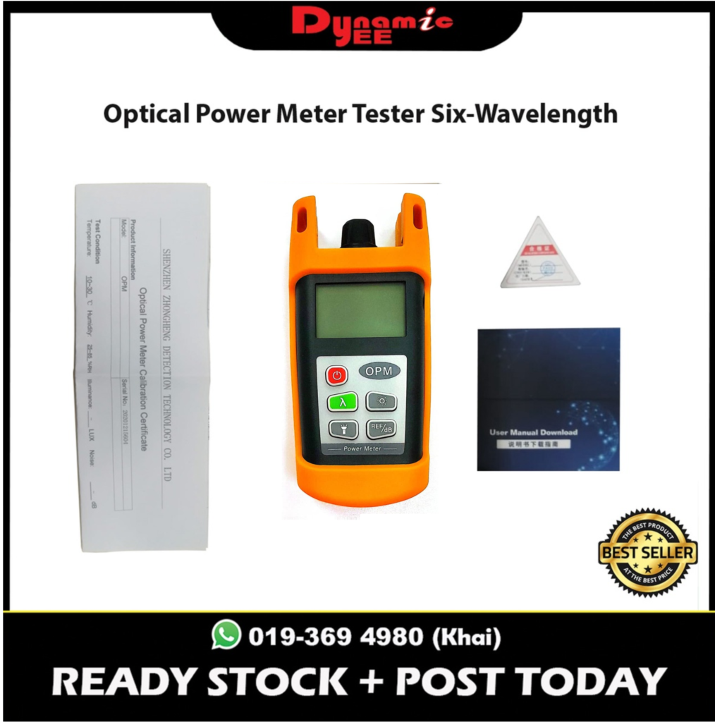 Optical Power Meter Tester Six-Wavelength Test Range-70 to+10dBm OP601 ...
