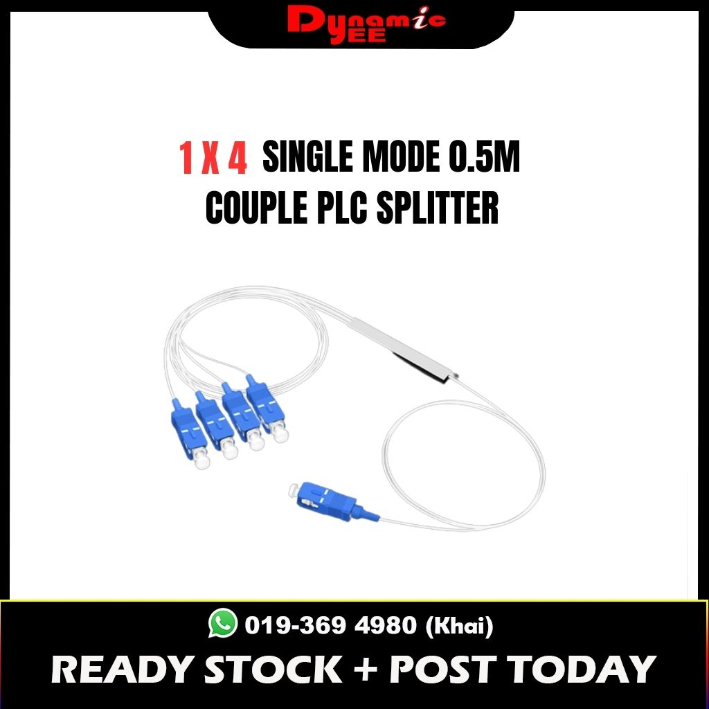 1 X 4 SINGLE MODE 0.5M COUPLE PLC SPLITTER (0.9MM) PL101 – Dynamic EE Zone Sdn Bhd