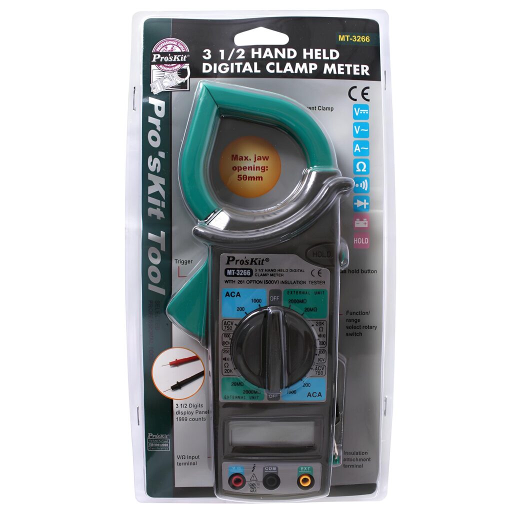 PRO'SKIT 3½ HANDHELD DIGITAL CLAMP METER MT-3266