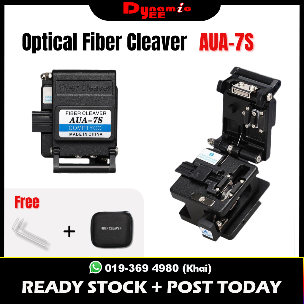 AUA-7S High Precision Fiber Cutter Rubber-Covered Cleaver CV601 ...