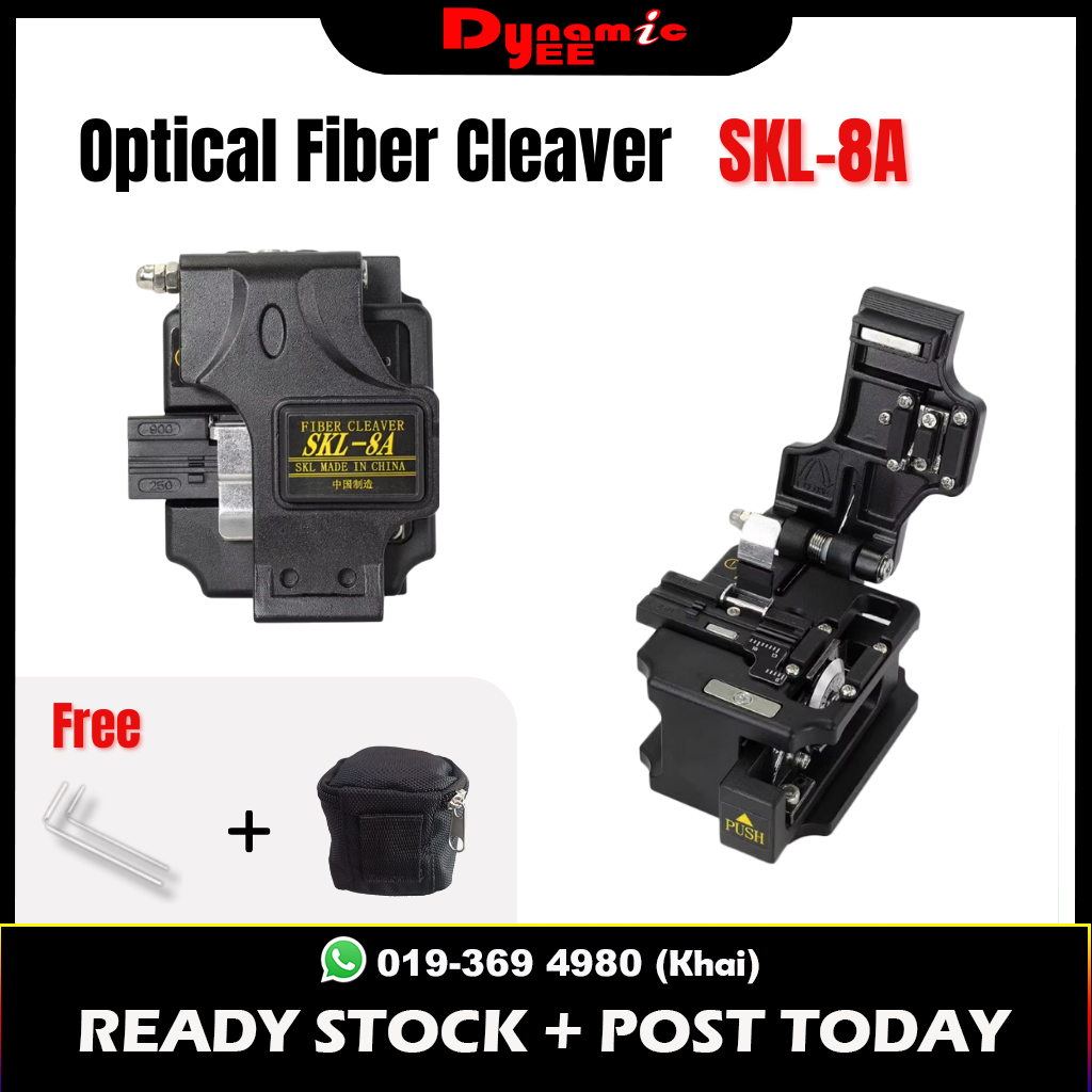 Fiber Cleaver SKL-8A Power Tool Hot Melt High Accuracy Durable Metal ...