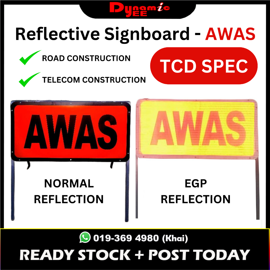 AWAS Signboard for Construction/Telecom Use TMSB101 – Dynamic EE Zone ...