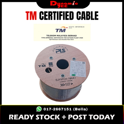 TM Certified PLS IB Drop Fiber 1Core 1KM (FRP) Blue Core GJYXFCH-1B6a1 ...