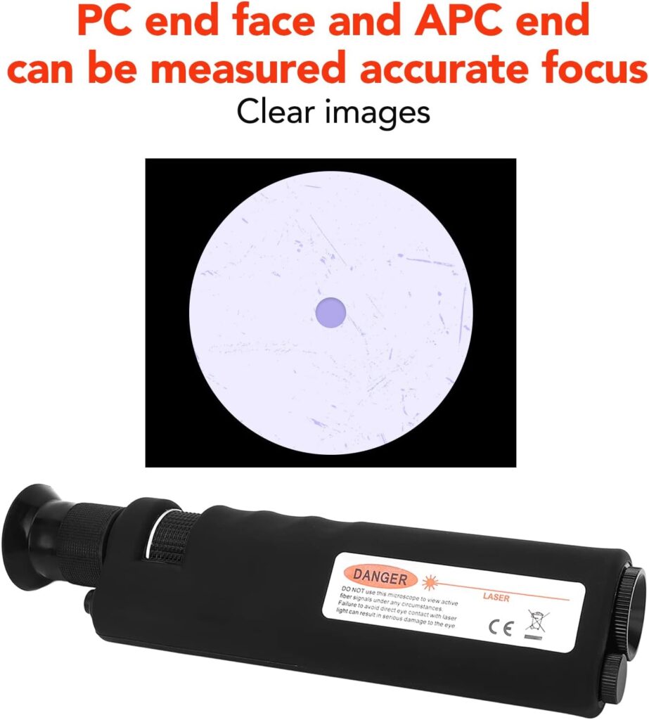 Handheld Optical Fiber End Face Magnifier 400X Multiples Fiber ...
