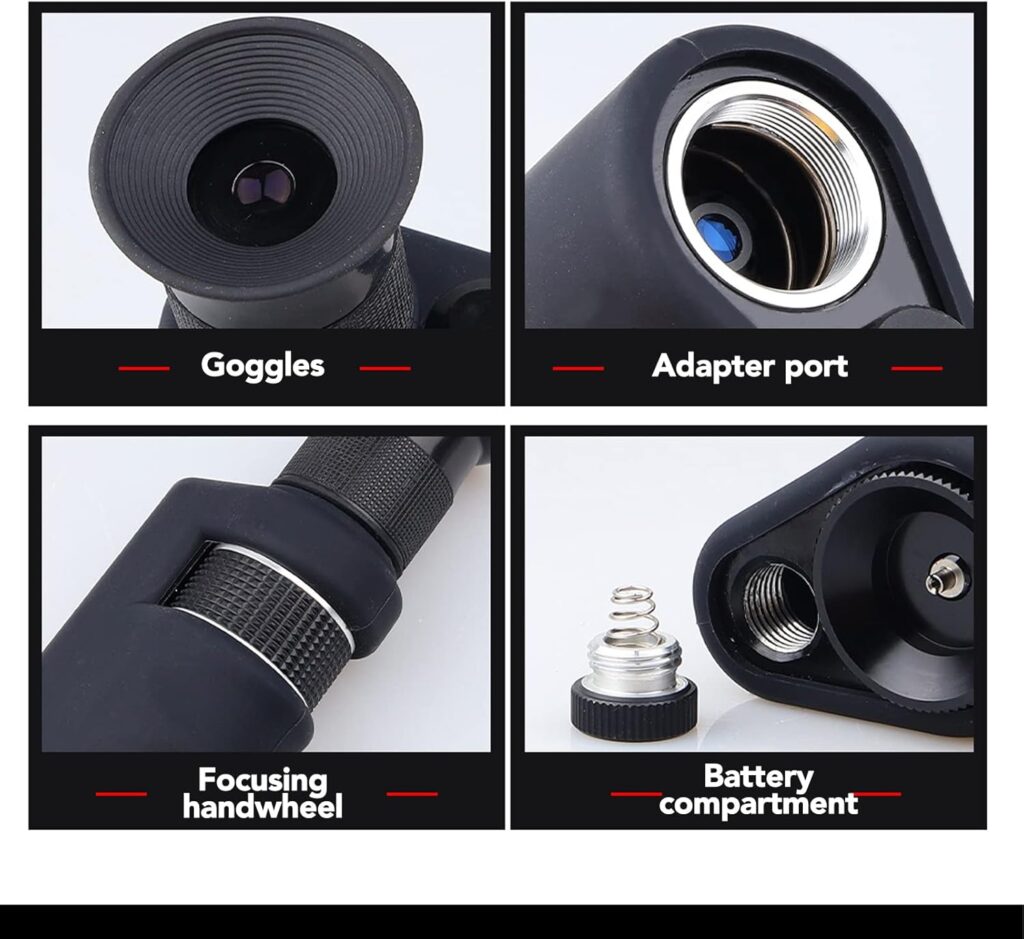 Handheld Optical Fiber End Face Magnifier 400X Multiples Fiber ...