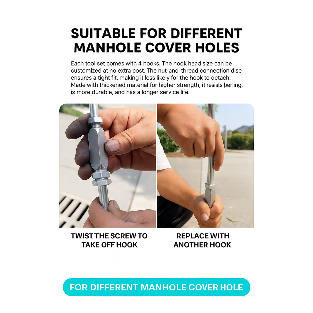 MANHOLE KEY HAMMER TYPE | HEAVY-DUTY COVER LISTER FOR MANHOLE COVERS ...